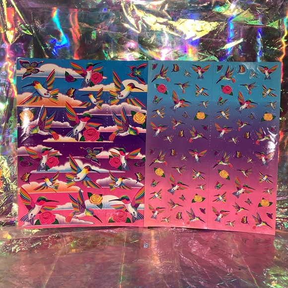 Lisa Frank | Other | Mint Lisa Frank Dashly Hummingbird Full Sheets X2 ...